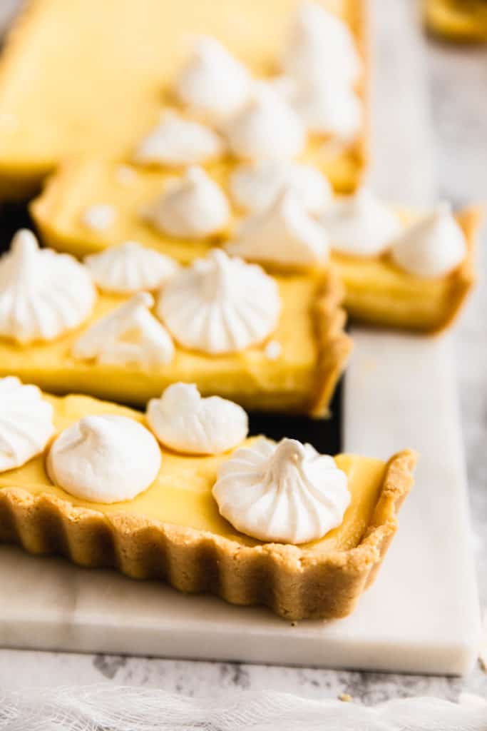 Healthy Lemon Tart | Gluten Free | Peanut Butter Plus Chocolate
