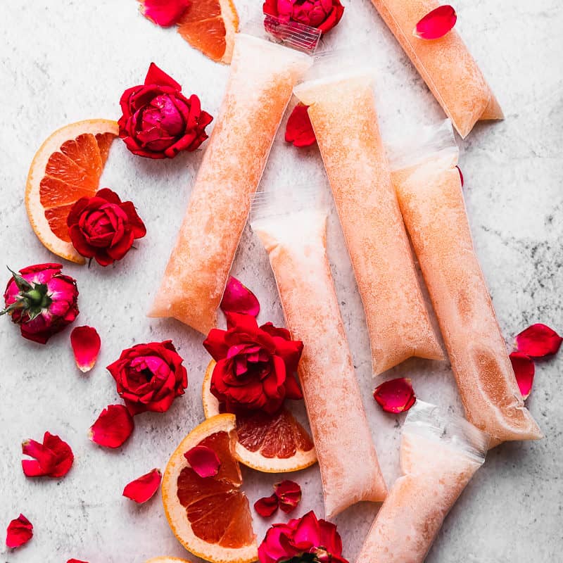 Prosecco Popsicles Grapefruit | Peanut Butter Plus Chocolae