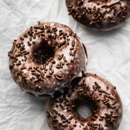 Small Batch Chocolate Donuts | Peanut Butter Plus Chocolate