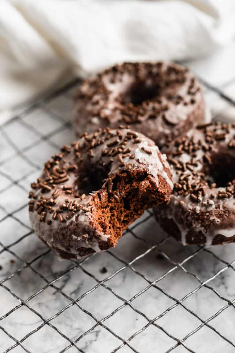 Small Batch Chocolate Donuts | Peanut Butter Plus Chocolate