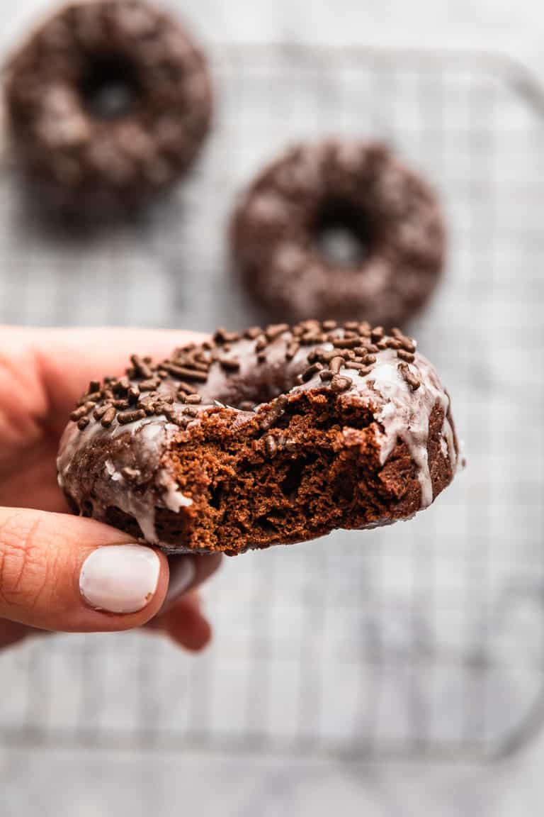 Small Batch Chocolate Donuts | Peanut Butter Plus Chocolate