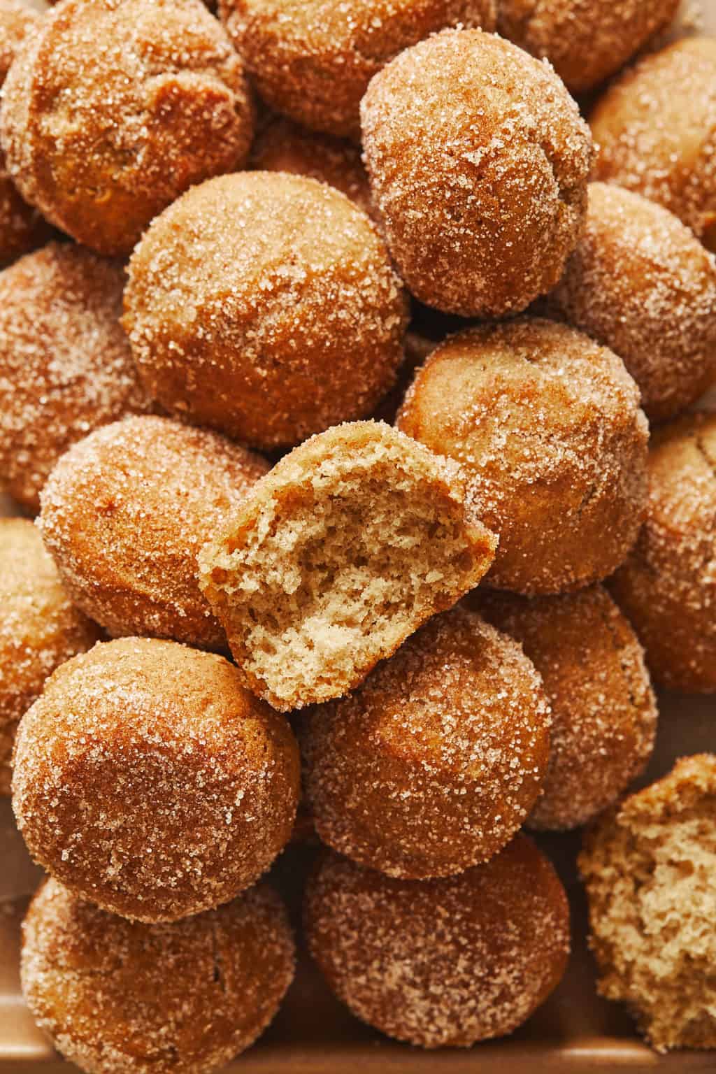 Easy Baked Apple Cider Donut Holes | PBPC Dessert Blog