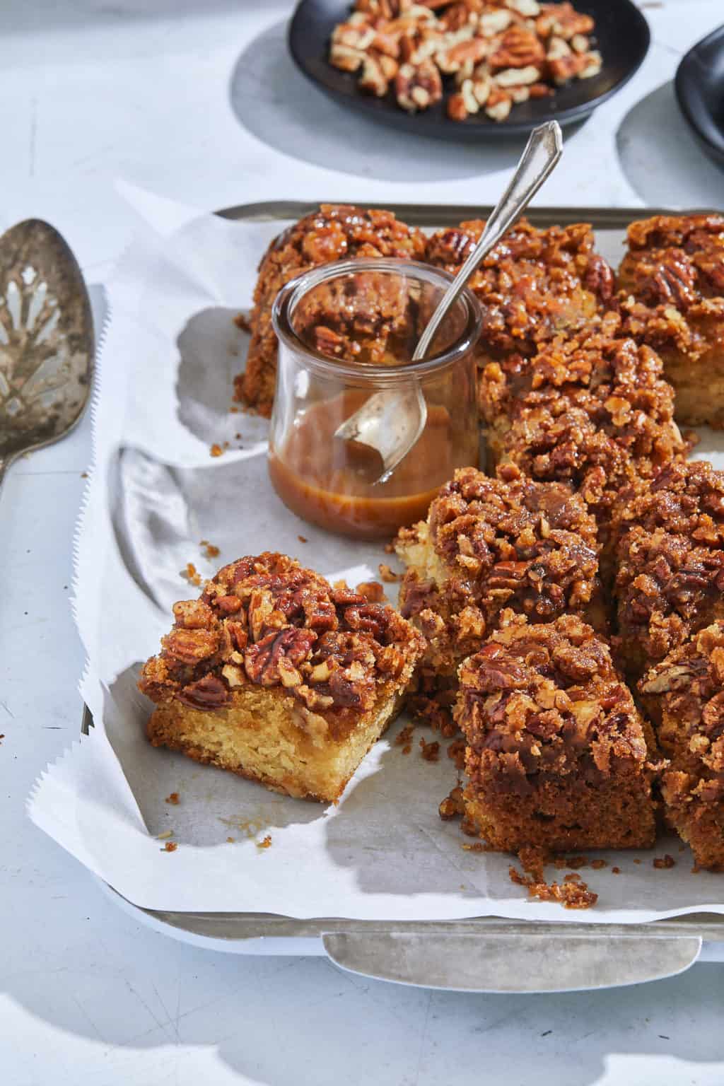 Easy Pecan Upside Down Cake | Peanut Butter Plus Chocolate